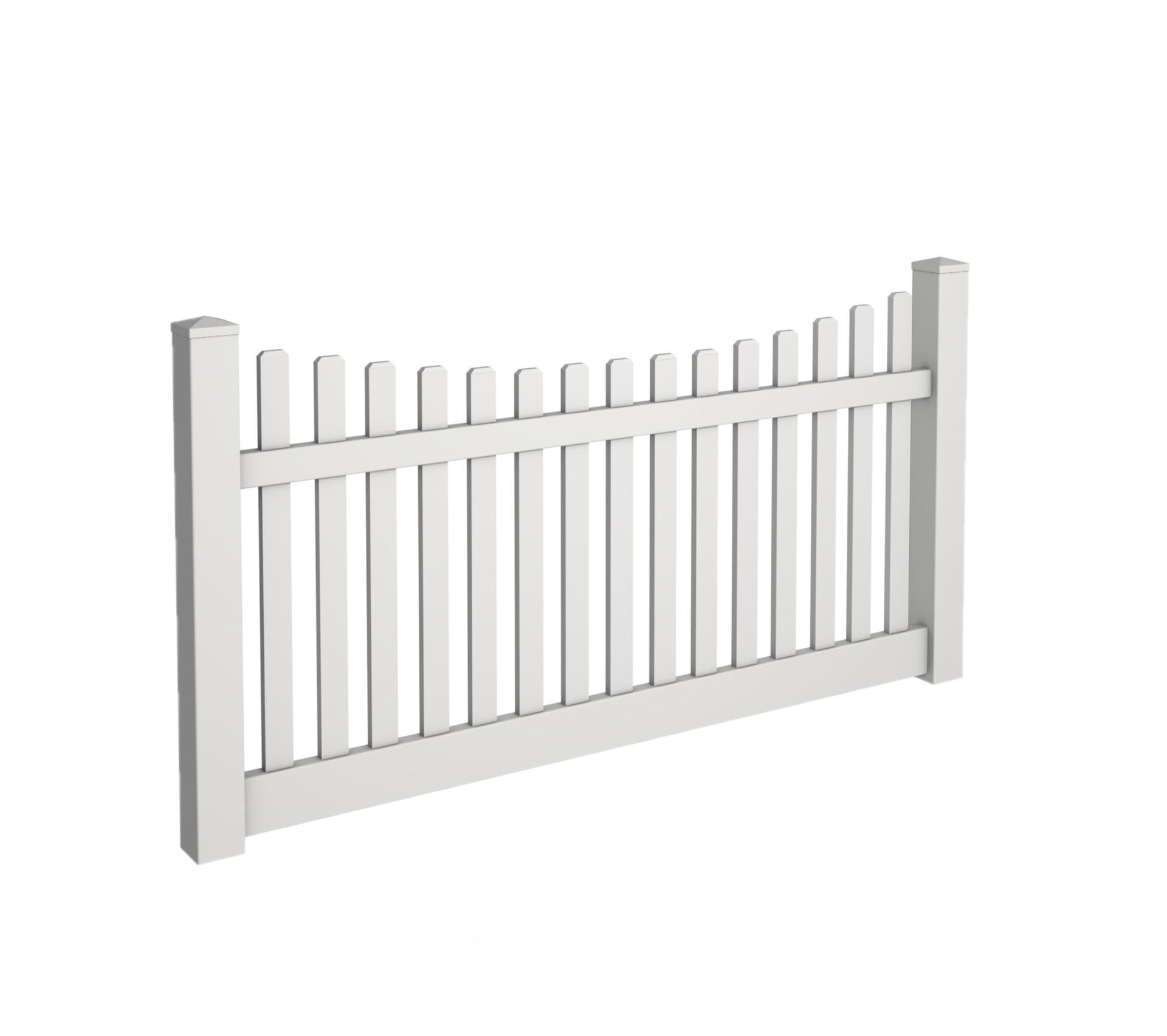 Scalloped Picket - Picket Fencing - Fencing