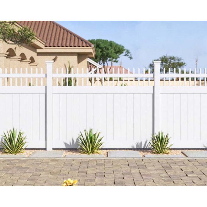 5' Tall Classic Privacy Fence with Straight Picket