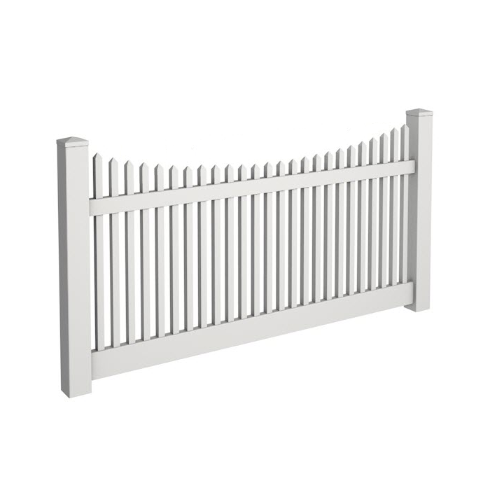 4' Tall x 72" Wide Scalloped Picket Panel Style 370 **Se...