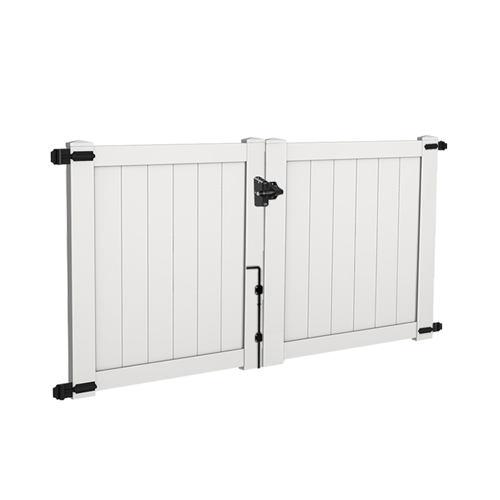 4' Tall x 8' Wide Opening Classic Privacy Double Gate