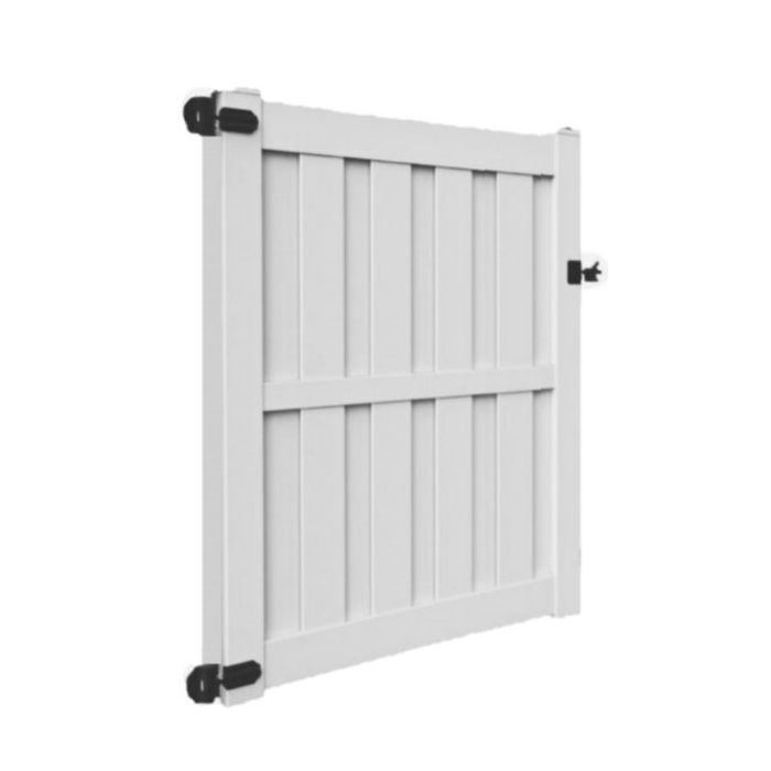 6' Tall x 6' Wide Shadowbox Semi Privacy Gate w/ Anti Sag...