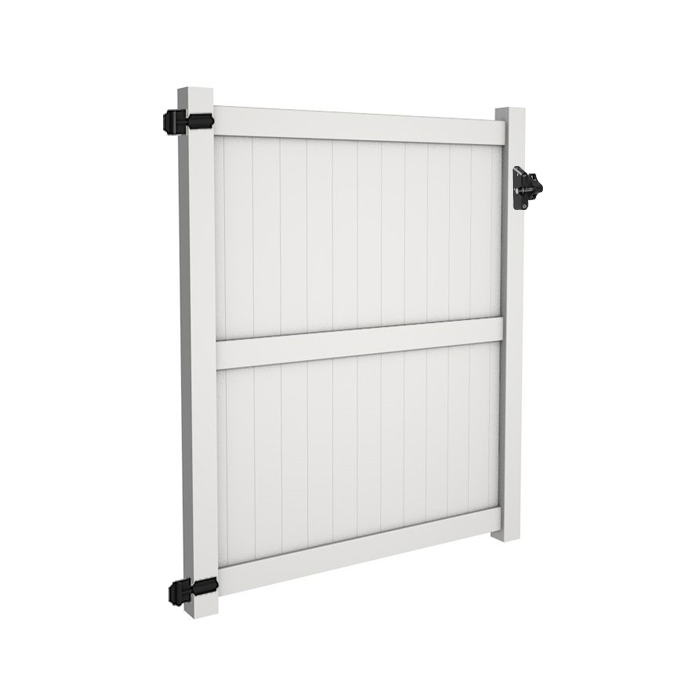 8' Tall x 6' Wide Classic Privacy Single Gate Kit - Hinge...
