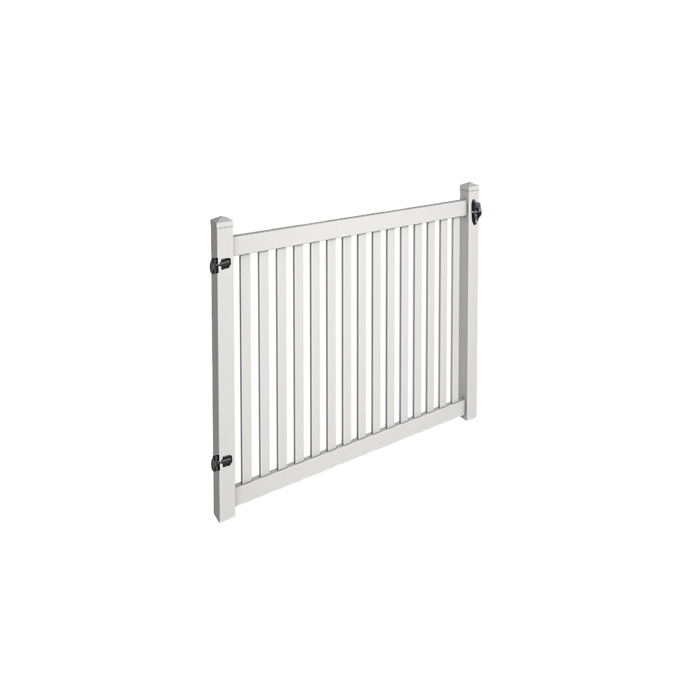 3' Tall x 4' Wide Closed Picket Fence Gate Kit