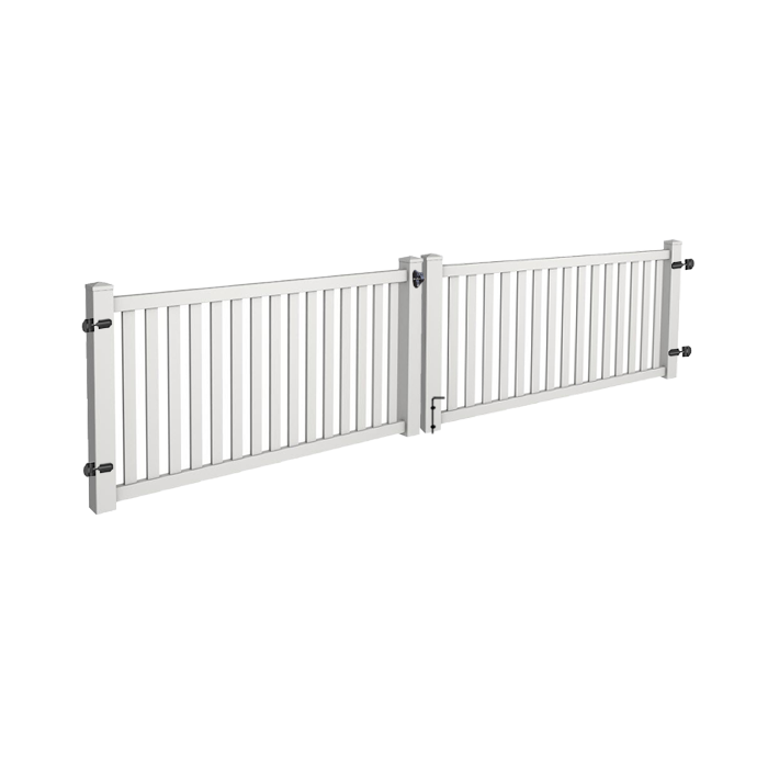 5' Tall x 8' Wide Picket Fence Double Gate Kit