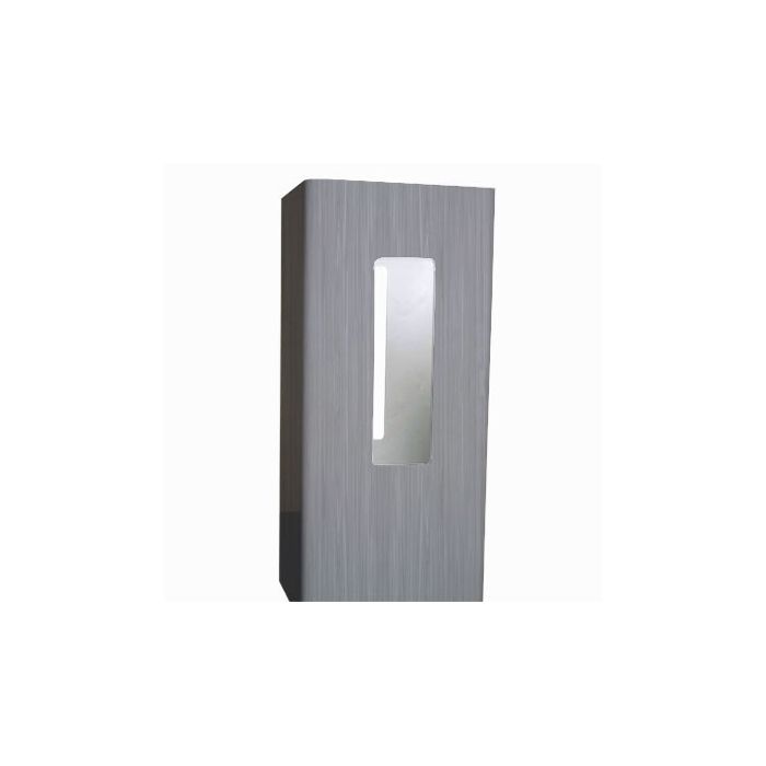 5"x5"x9' Line Post Gray Wood
