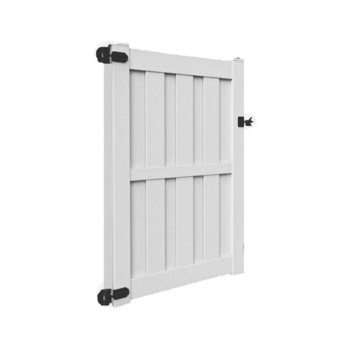 6' Tall x 4' Wide Shadowbox Semi Privacy Gate (Assembled)